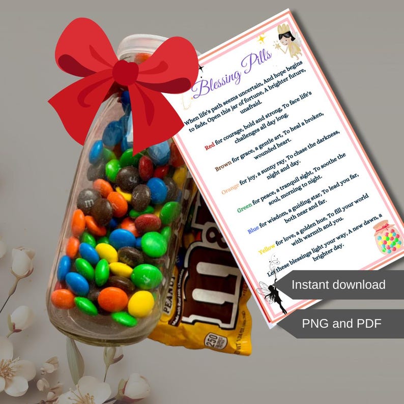 Gift Tags, M&ms Blessing Pills, Printables Tags, Gifts Treats Teacher ...