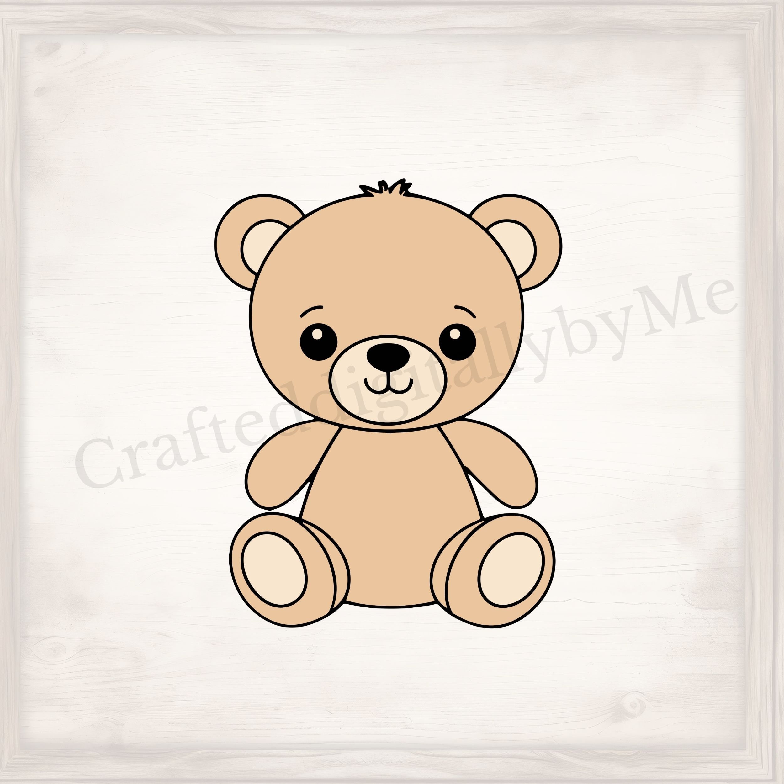 Teddy Bear SVG PNG DXF. Cricut Cut File, Silhouette, Cute Teddy Bear ...
