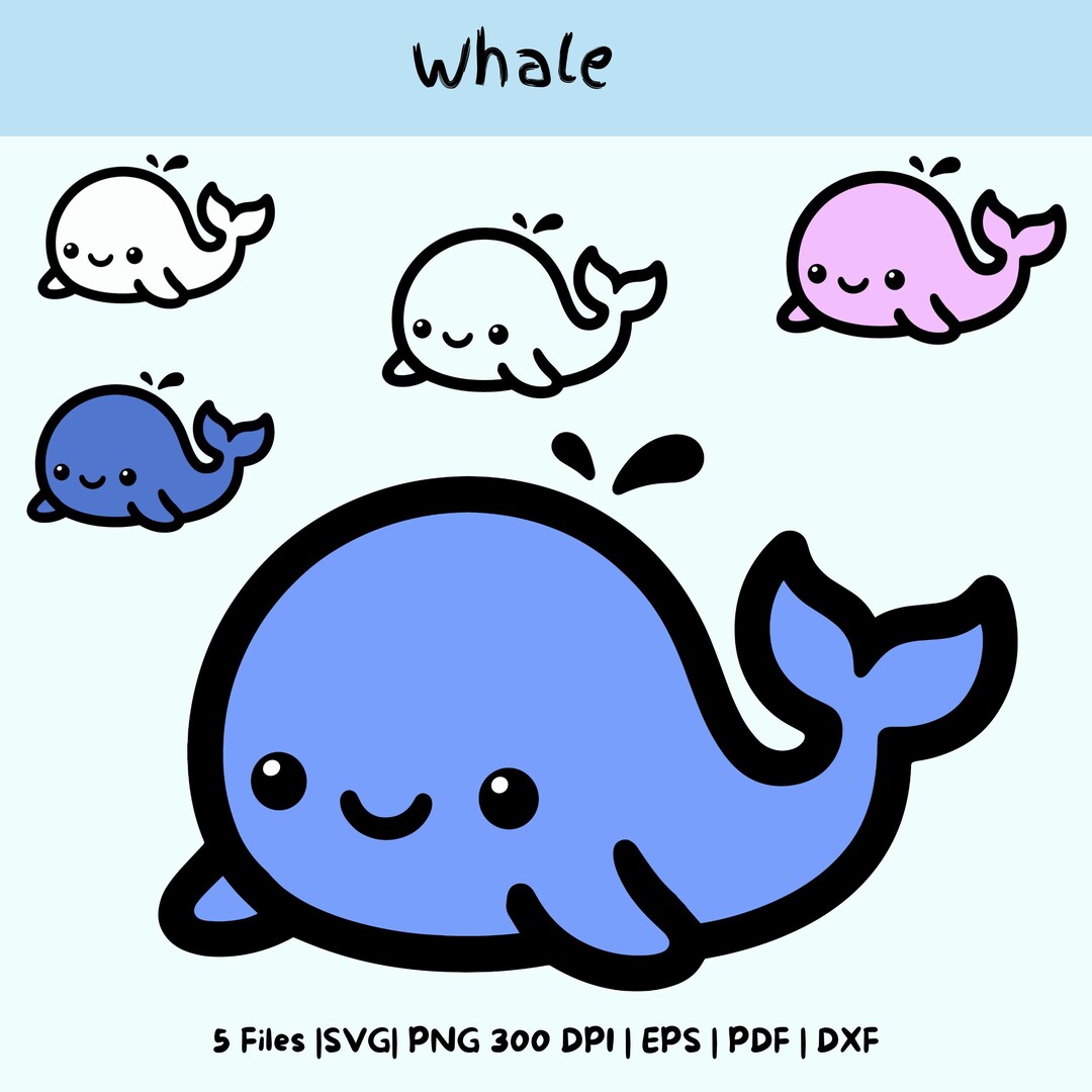 Whale SVG, Whale Pngs, Whale Clipart, Whales ,sea Animal, Baby Nursery ...