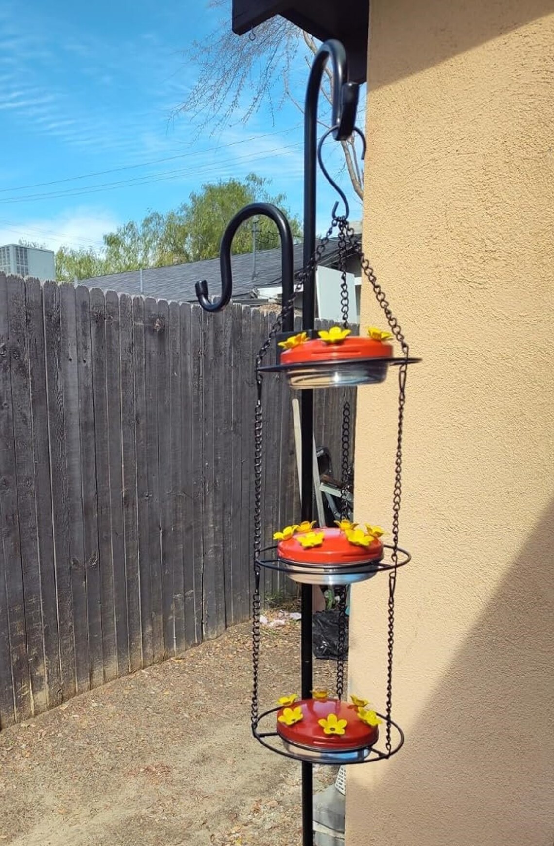 Detachable and Stackable Design Hummingbird Feeder W/ Metal Frame 3 ...