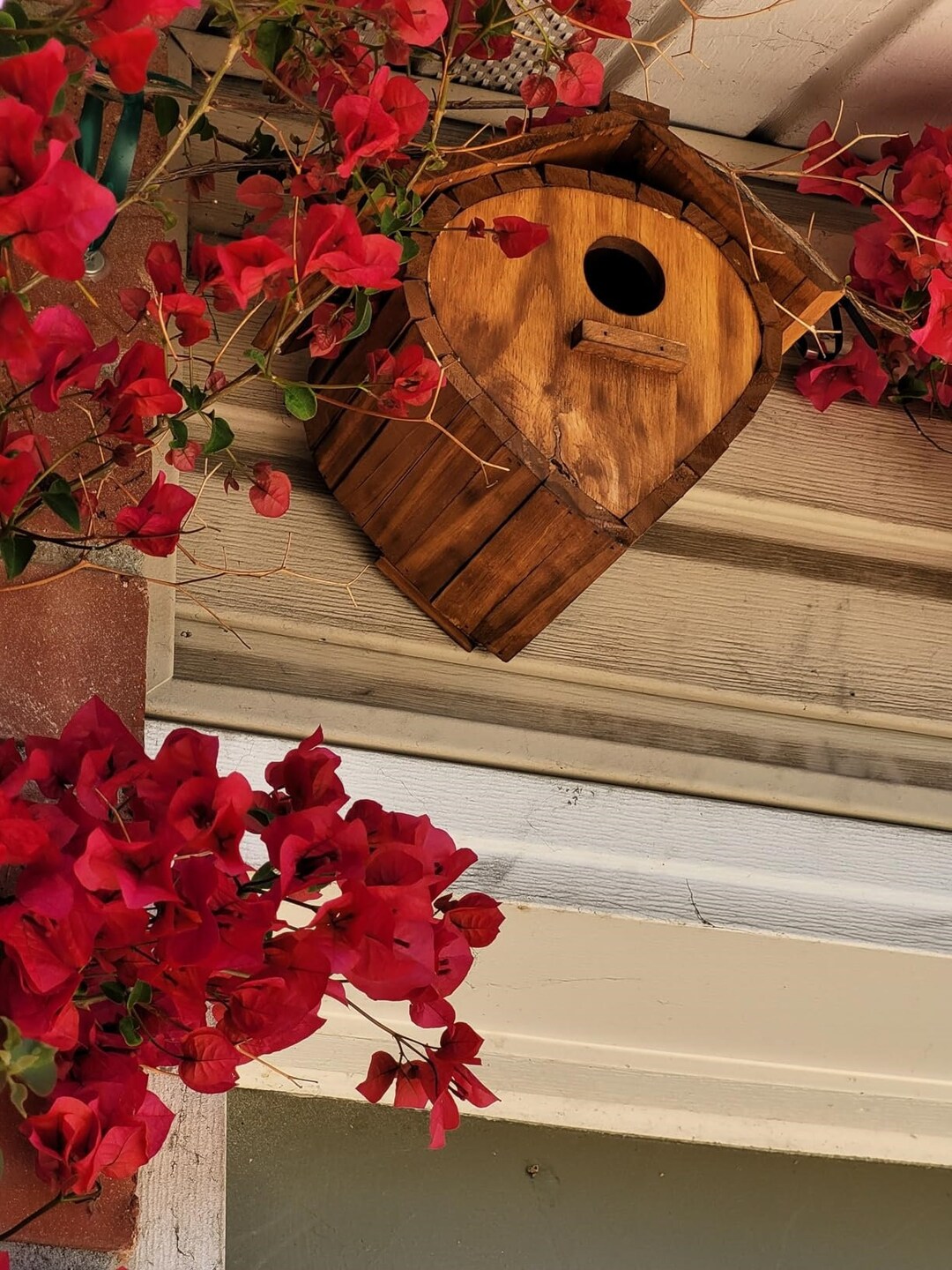 Set of 2 Outdoor 2 Bird House Room Bird Houses Strawberry Shape for 2 ...