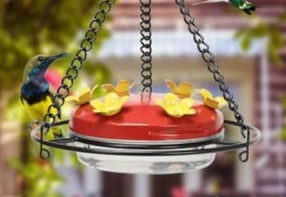 Detachable and Stackable Design Hummingbird Feeder W/ Metal Frame 3 ...