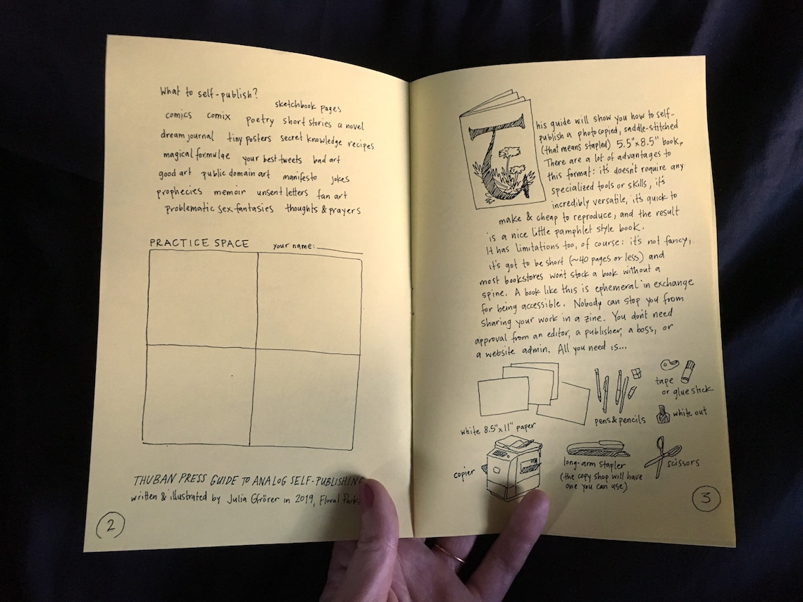Thuban Press Guide to Analog Self Publishing Zine - Etsy UK