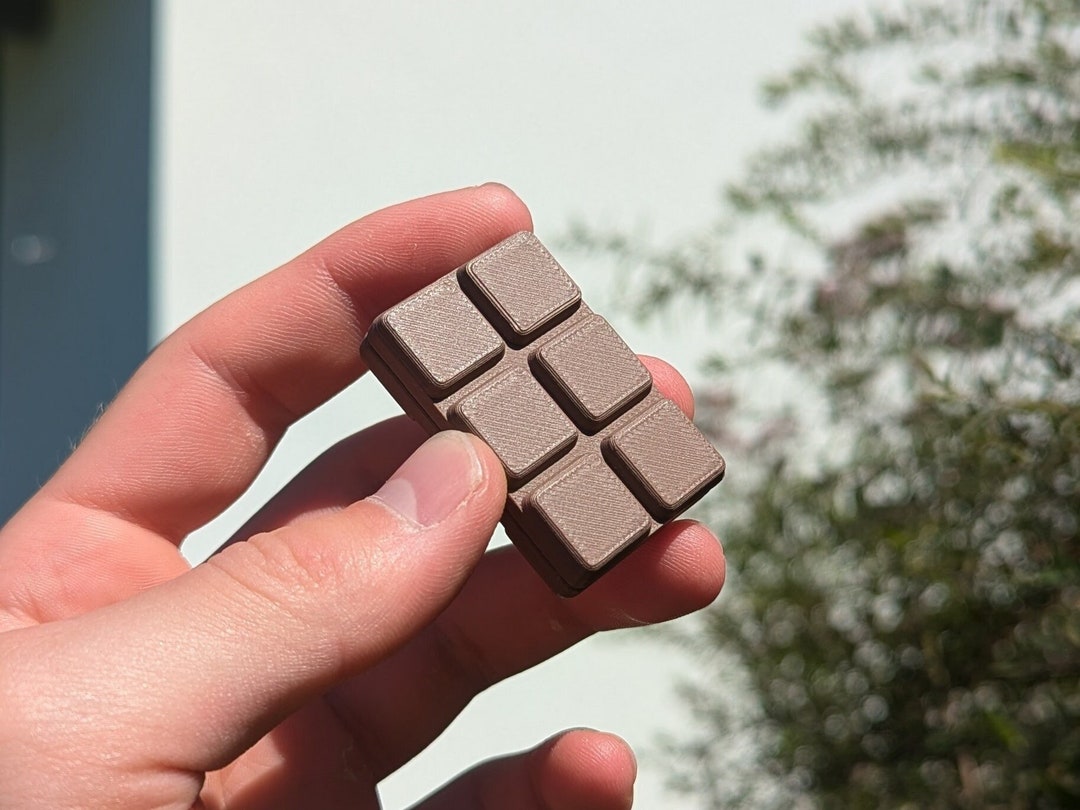 Chocolate Fidget Toy Magnet Slider Work School Gift Haptic Desk Toy - Etsy