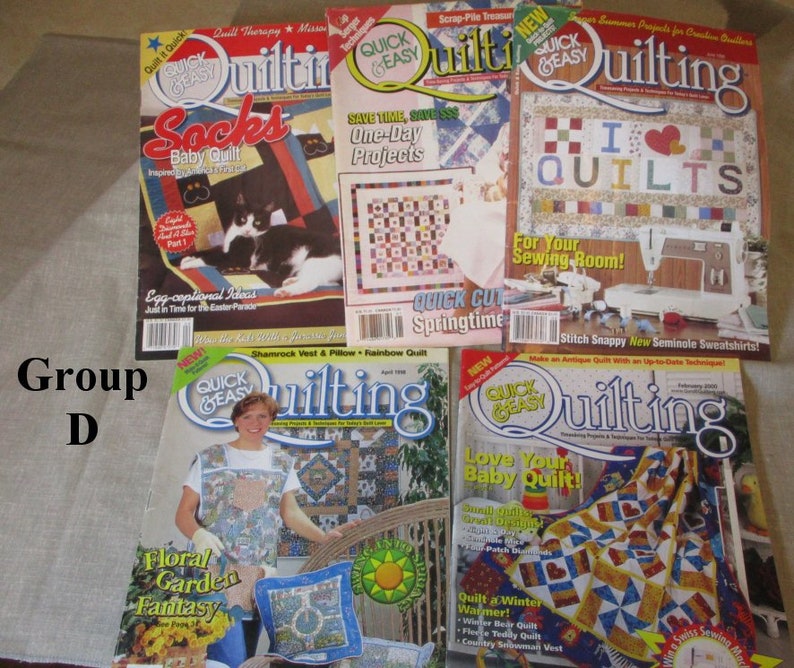 VTG Quilt Magazines From 1990s and Early 2000s 5 Issues per Group - Etsy