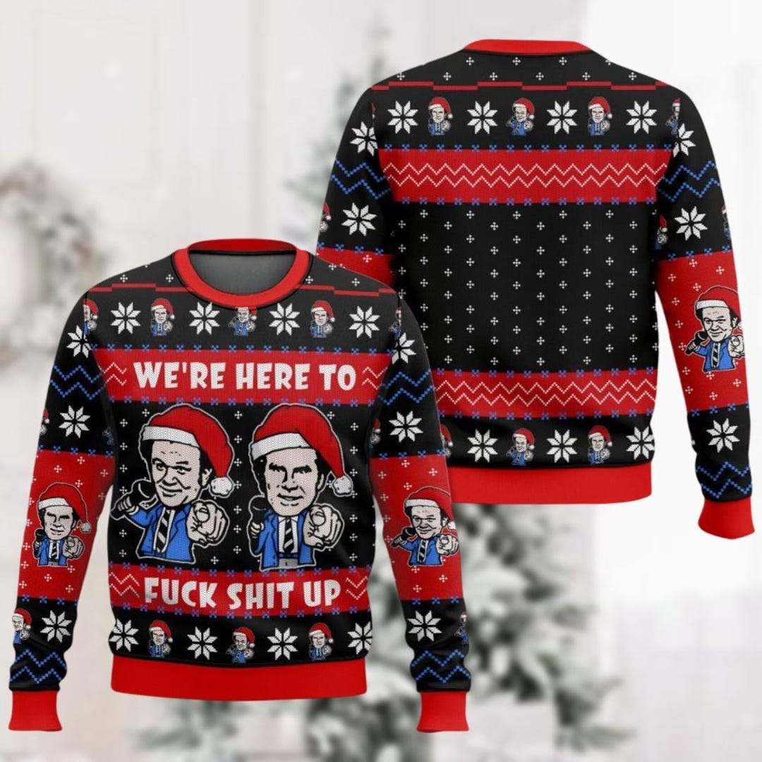 Christmas Santa Step Brothers Ugly Sweater, 90S Vintage Christmas Movie ...