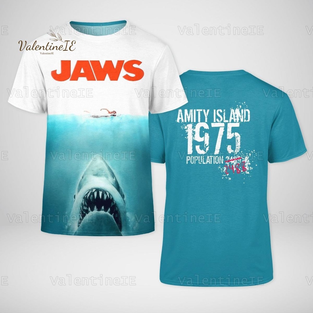 Jaws Tshirt, Jaws Movie Shirt, Jaws Tee Shirt, Jaws Movie Tee, Jaws Fan ...