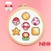 Mario Power up Cross Stitch Pattern PDF Downloadable Video Game Super ...