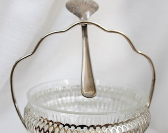 Vintage Mayell Cut Glass Jam Dish With Spoon Made in England - Etsy