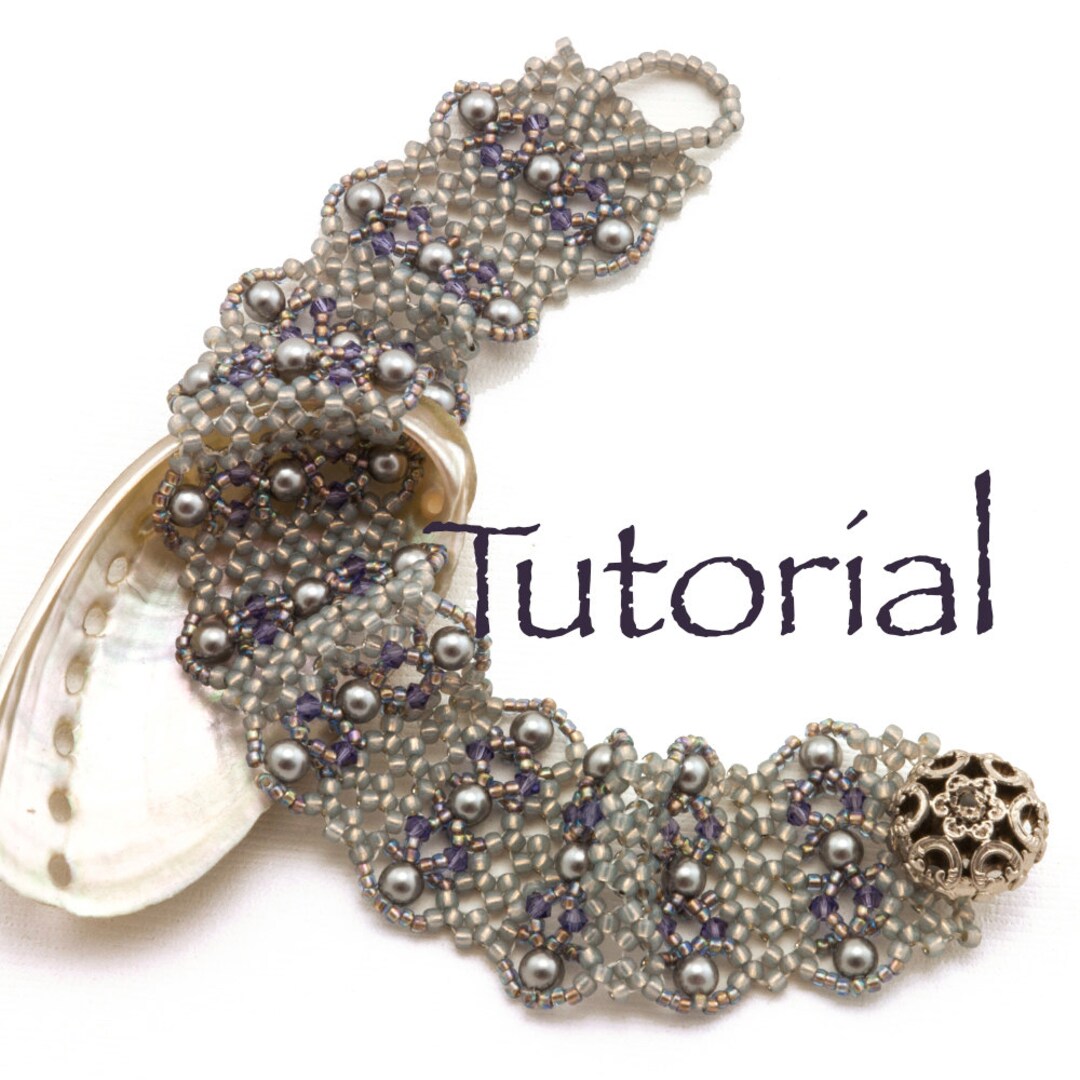 Hubble Stitch Seed Bead Bracelet Tutorial Mermaid With Crystals and ...