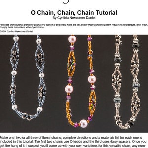 Beaded Chain Tutorial O Chain, Chain, Chain With O Beads or Daisy ...