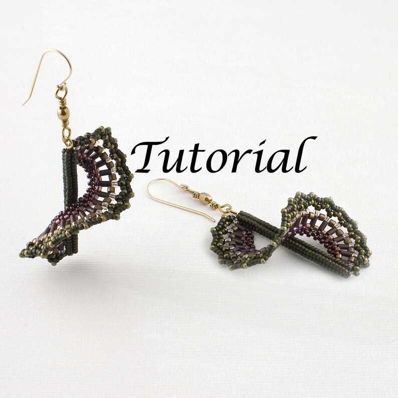 Beaded Earrings Tutorial Wind Dancer Digital Download - Etsy