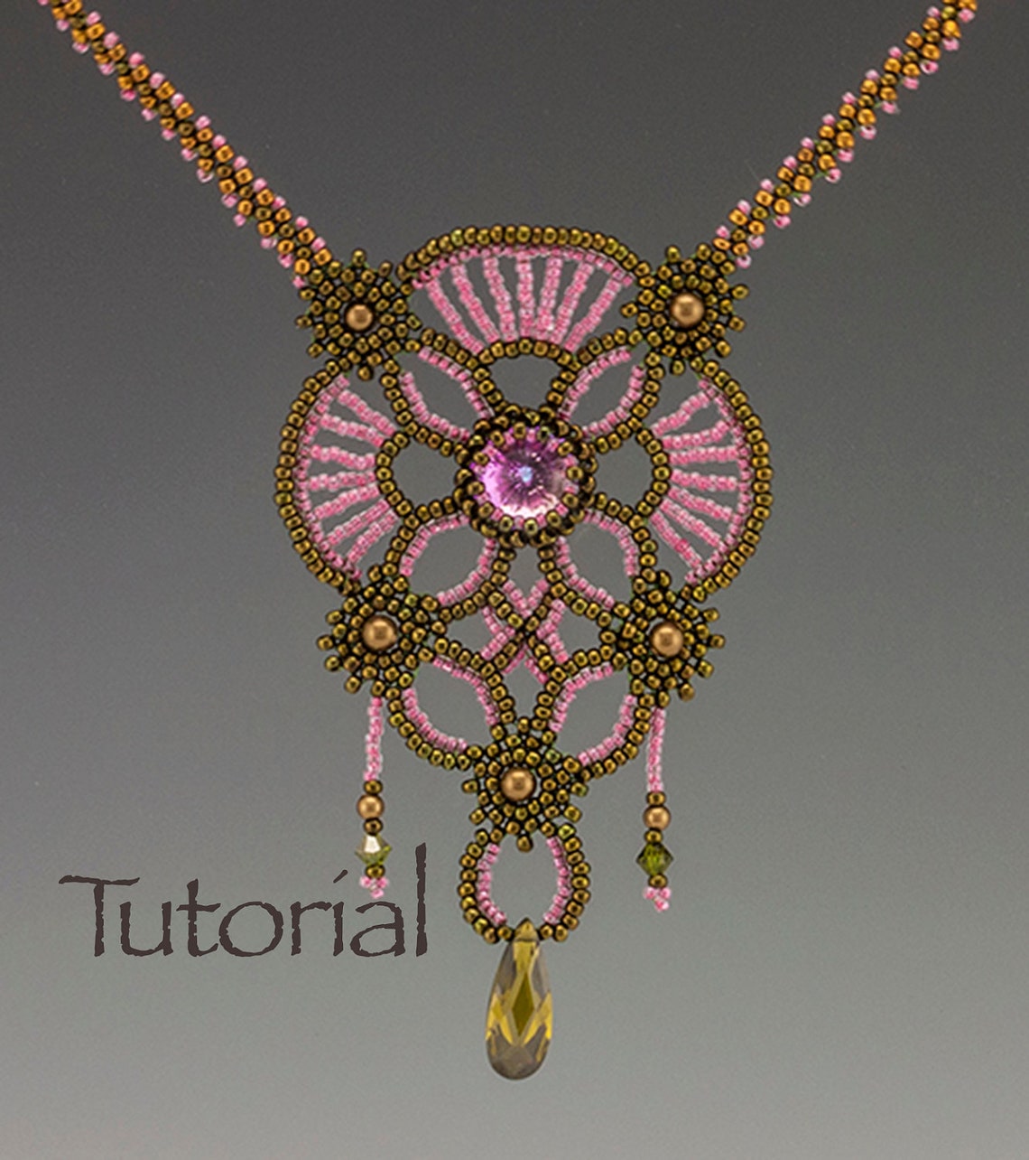 Beadwoven Pendant Pattern Vintage Lace Digital Download - Etsy