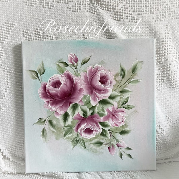Hand Painted Roses - Etsy