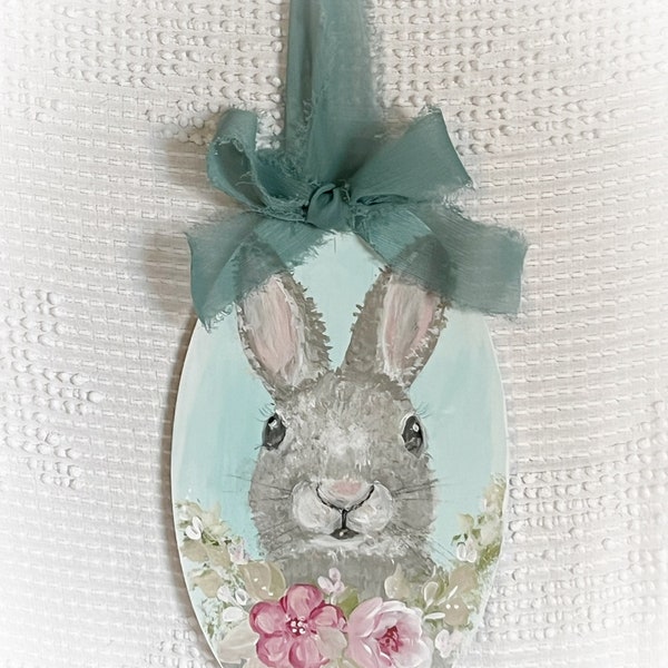 Rabbit and Roses - Etsy