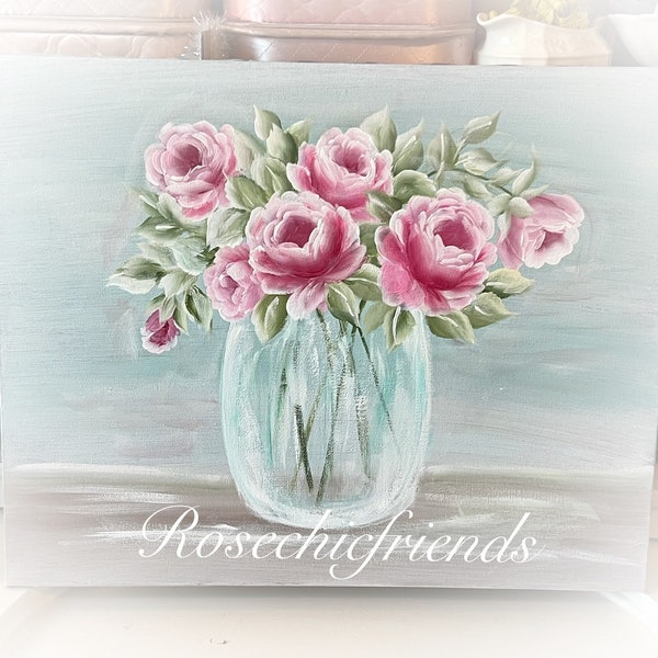 Hand Painted Roses - Etsy