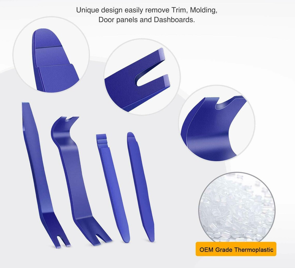 Complete Auto Trim Tool Kit Door Panel, Car Clips, Push Rivets No ...