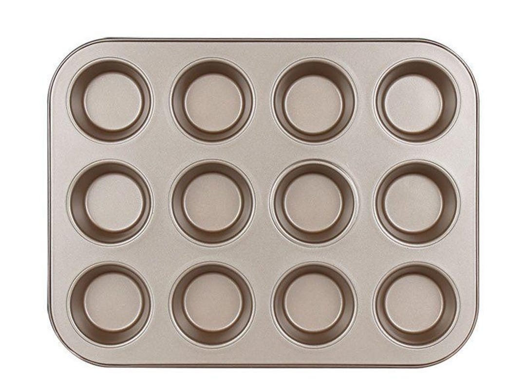 12-cup Non-stick Muffin Tin Durable Carbon Steel With Teflon Layer for ...