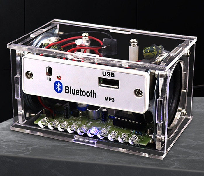 DIY STEM Project Kit, Bluetooth Dual Speaker Box, USB Playback ...