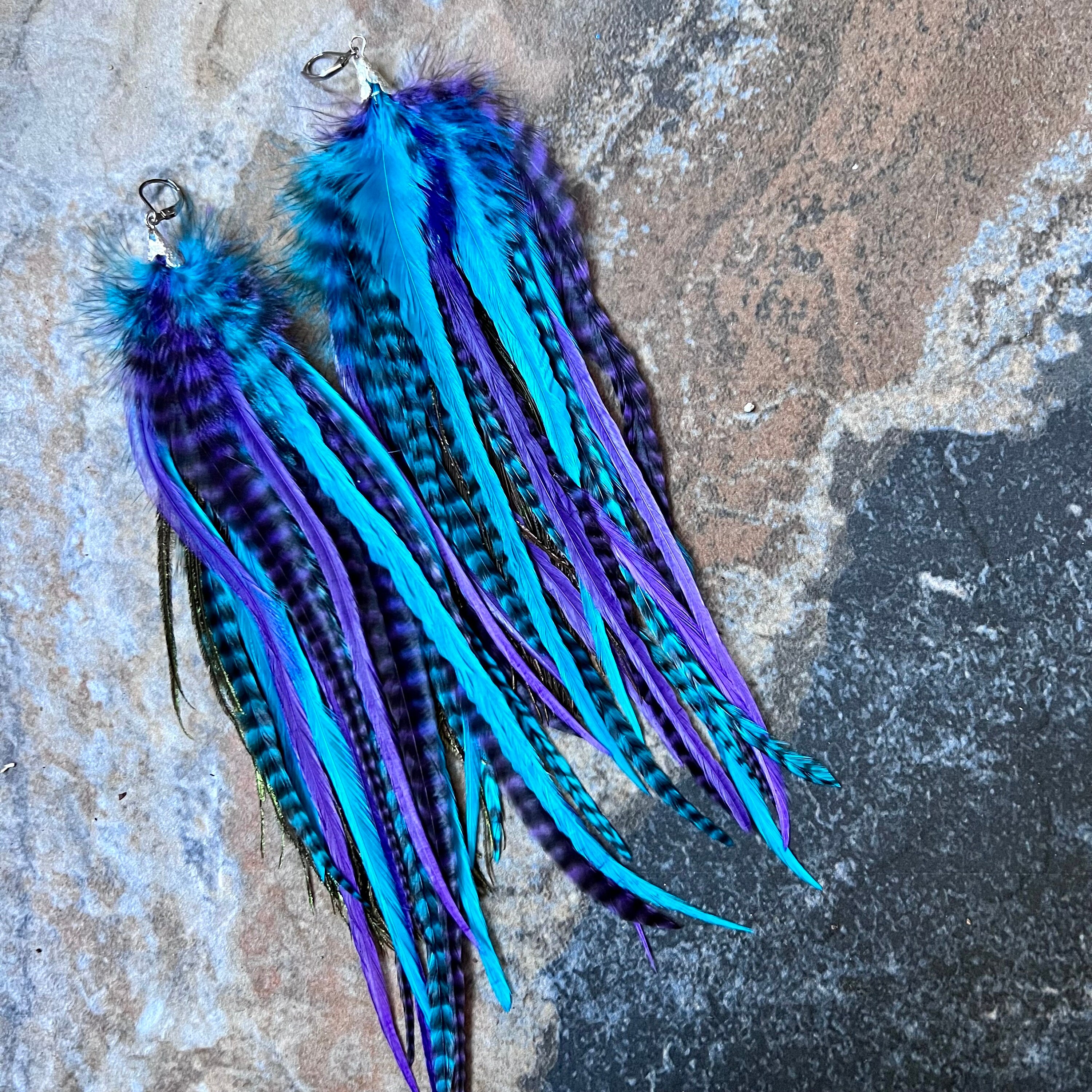Hippie Boho Burlesque Festival Western One of a Kind Short Peacock Hand ...