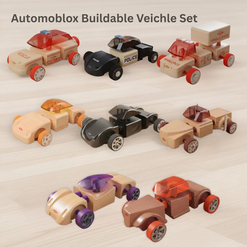 Building Block Race Cars - Etsy