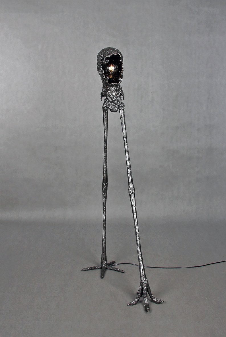 Creepy Steel Lamp, Head on Bird Legs - Shoebill - Etsy