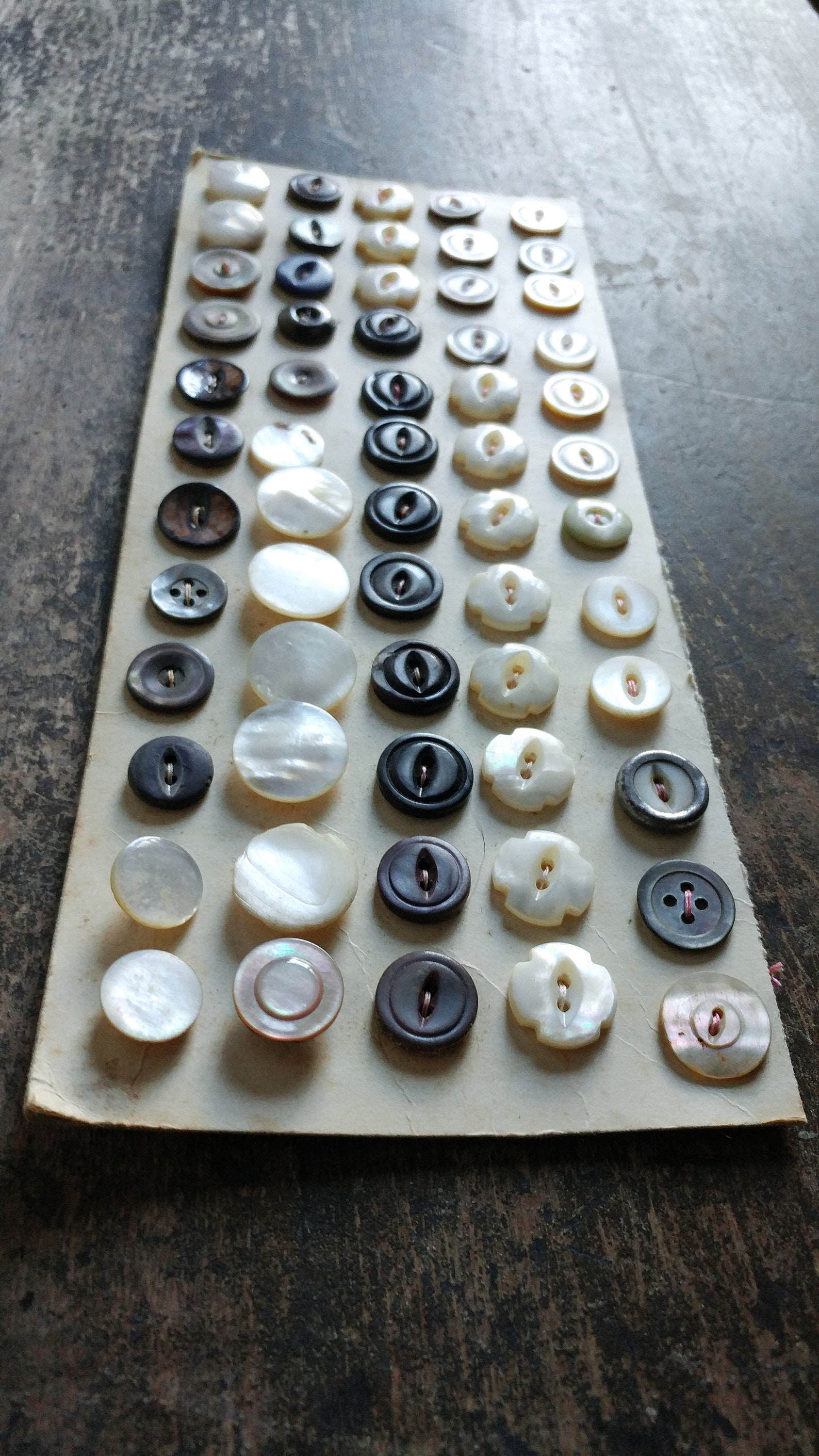 Vintage Creamy and Smoky Color Mother of Pearl MOP Buttons - Etsy