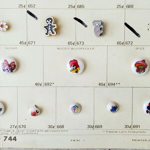 Vintage Salesman Sample Button Cards - Etsy