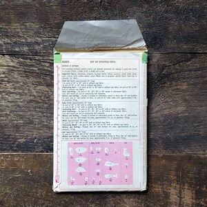 Vintage Uncut Simplicity 5331 Stuffed Animals Pattern seal Whale ...