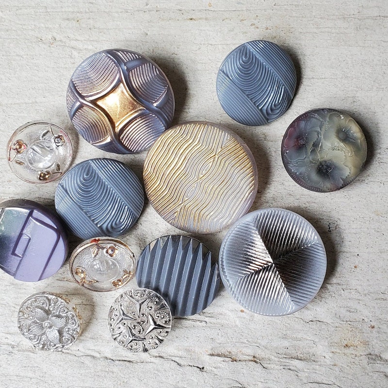 Fancy Glass Buttons - Etsy