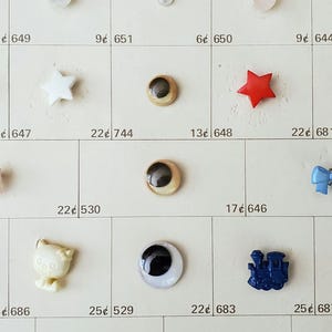 Vintage Salesman Sample Button Cards - Etsy