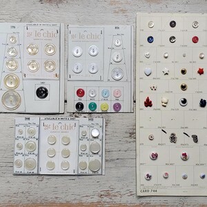 Vintage Salesman Sample Button Cards - Etsy
