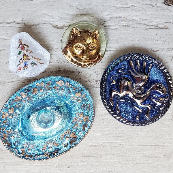 Fancy Glass Buttons - Etsy