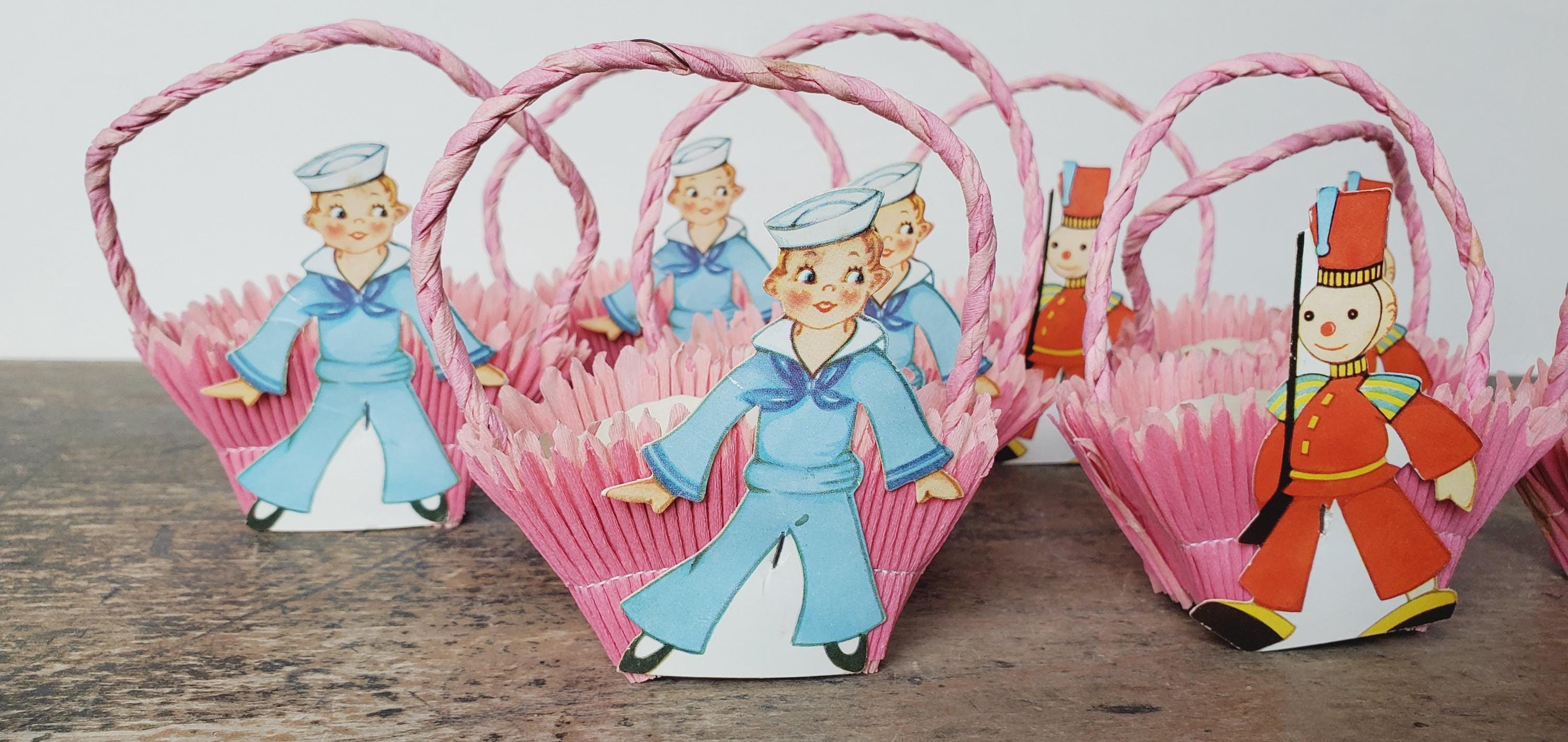 8 Vintage Crepe Paper Nut Cups Party Favors - Etsy