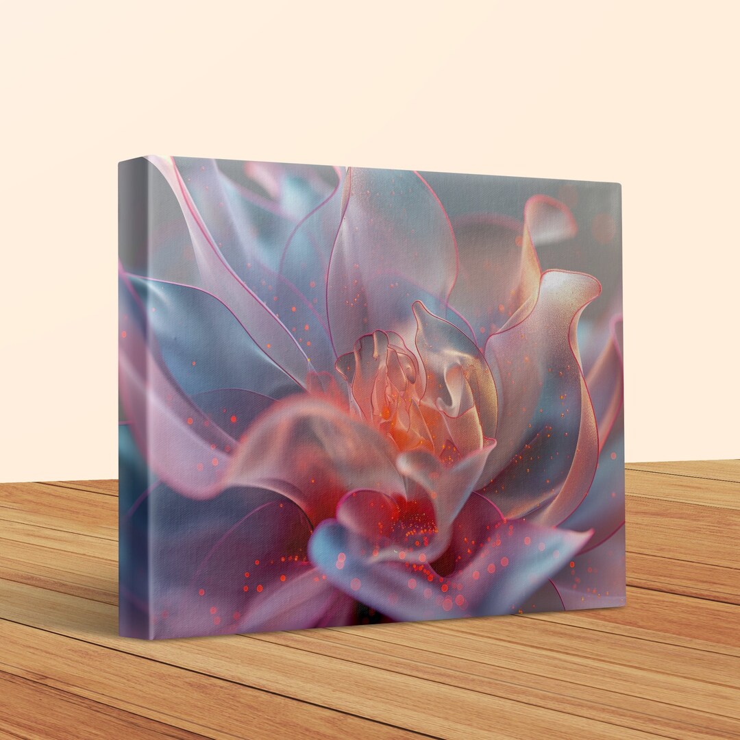 Ai Engineered Wall Art, Beautiful Colors, Translucent Artwork, Glowing ...