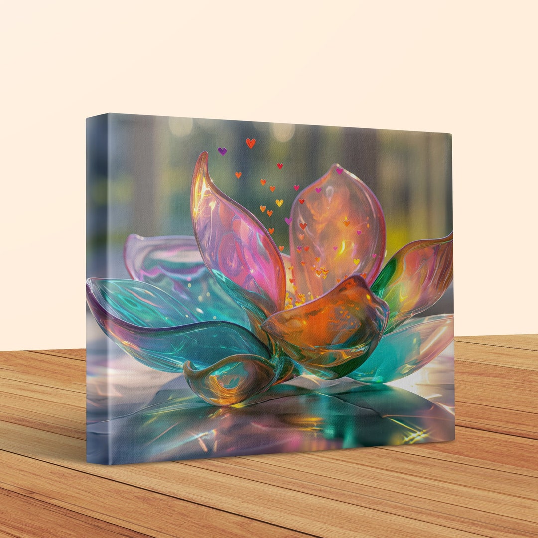 Glowing Abstract Digital Artwork, Ai Engineered Beautiful Colors ...