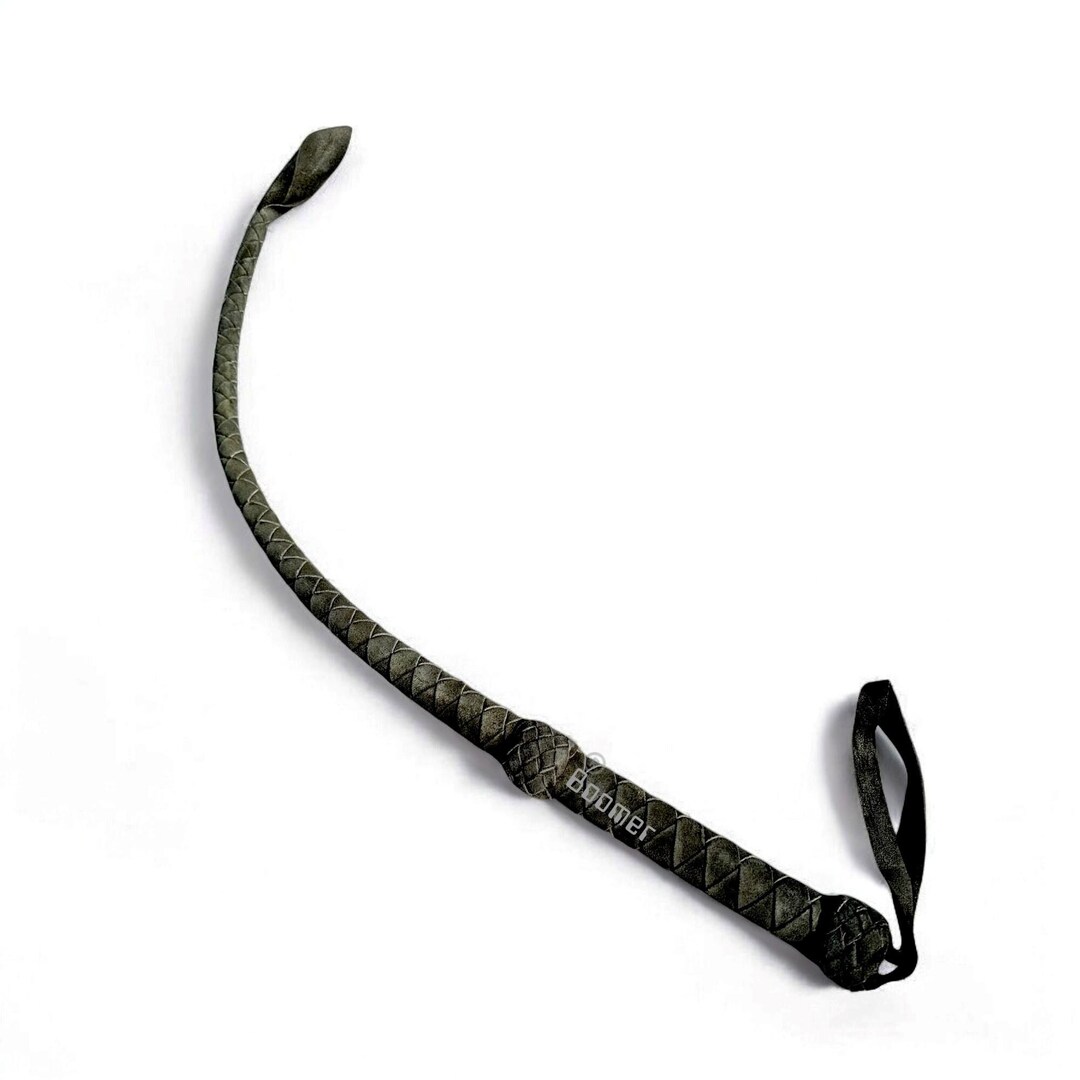 Tongue Tail Bull Whip Genuine Top Grain Suede Leather Pure Hand Made ...