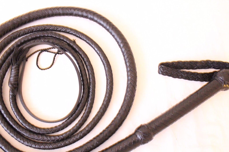 Kangaroo Original Leather Hunter Superior Quality Heavy Duty Bull Whip ...