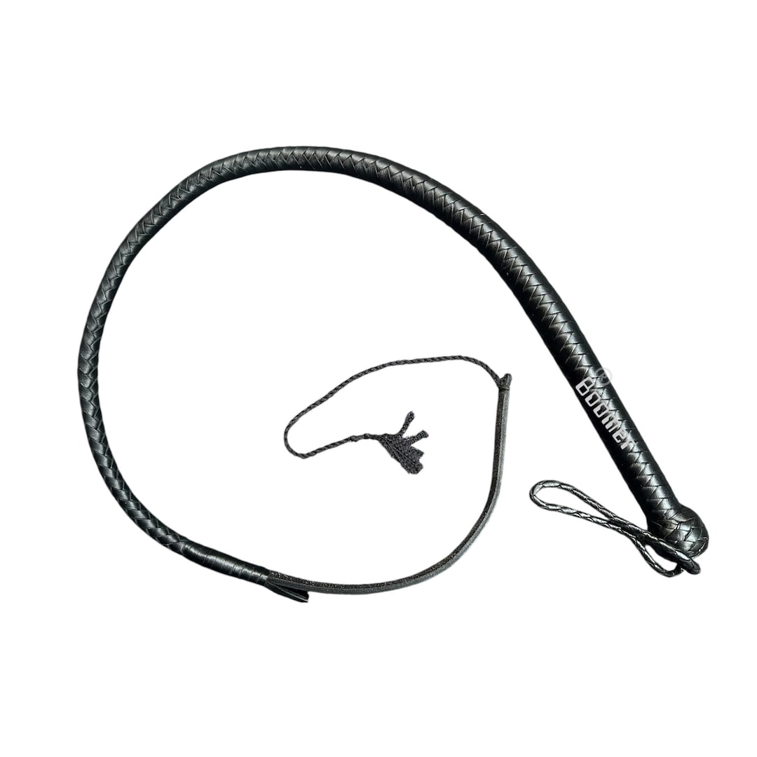 Bullwhip Leather Cosplay Hunter Cat Whip Paracord Flog Whip Tawse ...