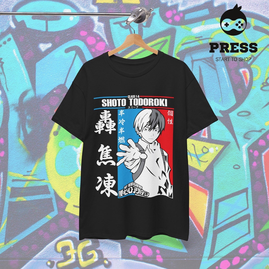 My Hero Academia Shoto Todoroki Anime Tshirt Shoto Shirt my Hero ...