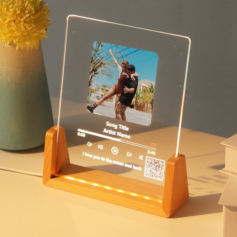 Personalized Music Gifts, Custom Music Plaque, Photo Song Plaque Frame ...