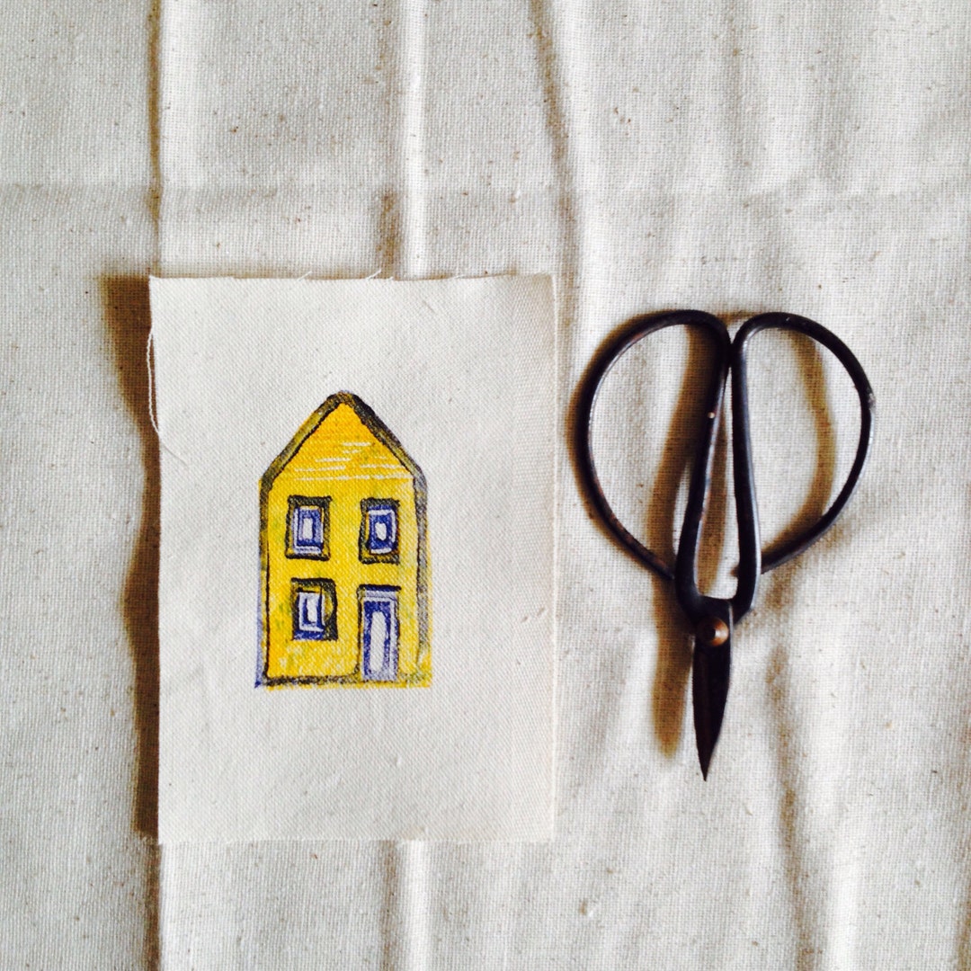 Linoprint, Linoprint Patch, Fabric Patch, Fabric, Blockprint, Linocut ...