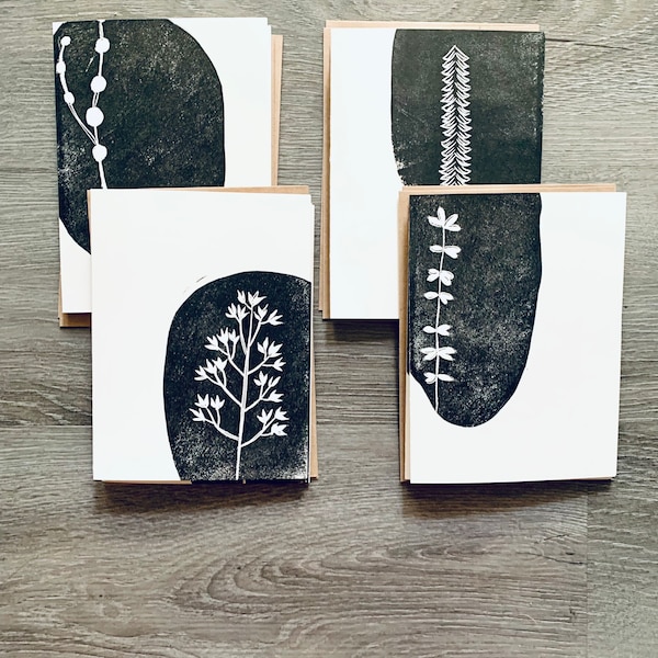 Block Print Cards - Etsy