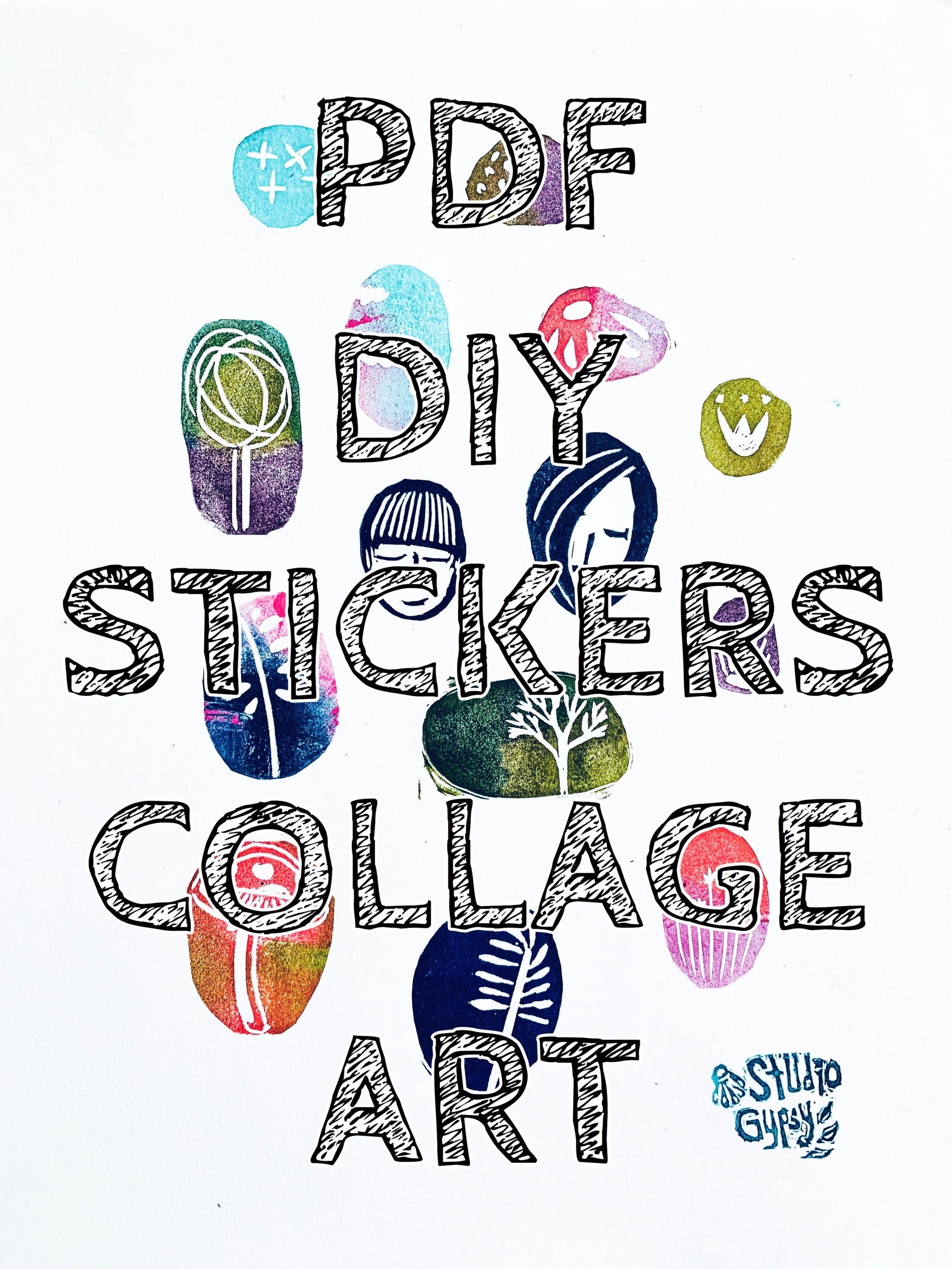 Journal/Collage art stickers Stickers Stickers, Labels & Tags Stickers ...