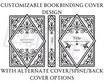 Customizable Book Cover Two Layer Design for Bookbinding, Vinyl Book ...
