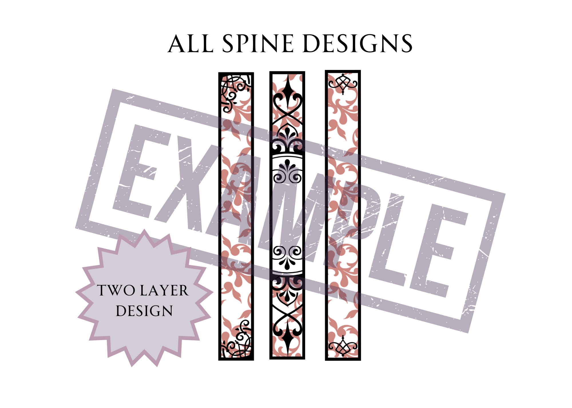 Customizable Book Cover Two Layer Design for Bookbinding, Vinyl Book ...