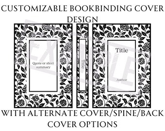 Customizable Book Cover Two Layer Design for Bookbinding, Vinyl Book ...