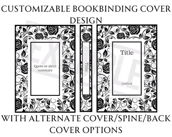 Customizable Book Cover Two Layer Design for Bookbinding, Vinyl Book ...