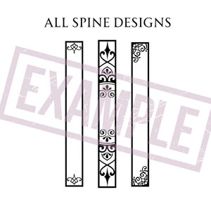 Simple Elegance Customizable Book Cover Design for Bookbinding, Vinyl ...