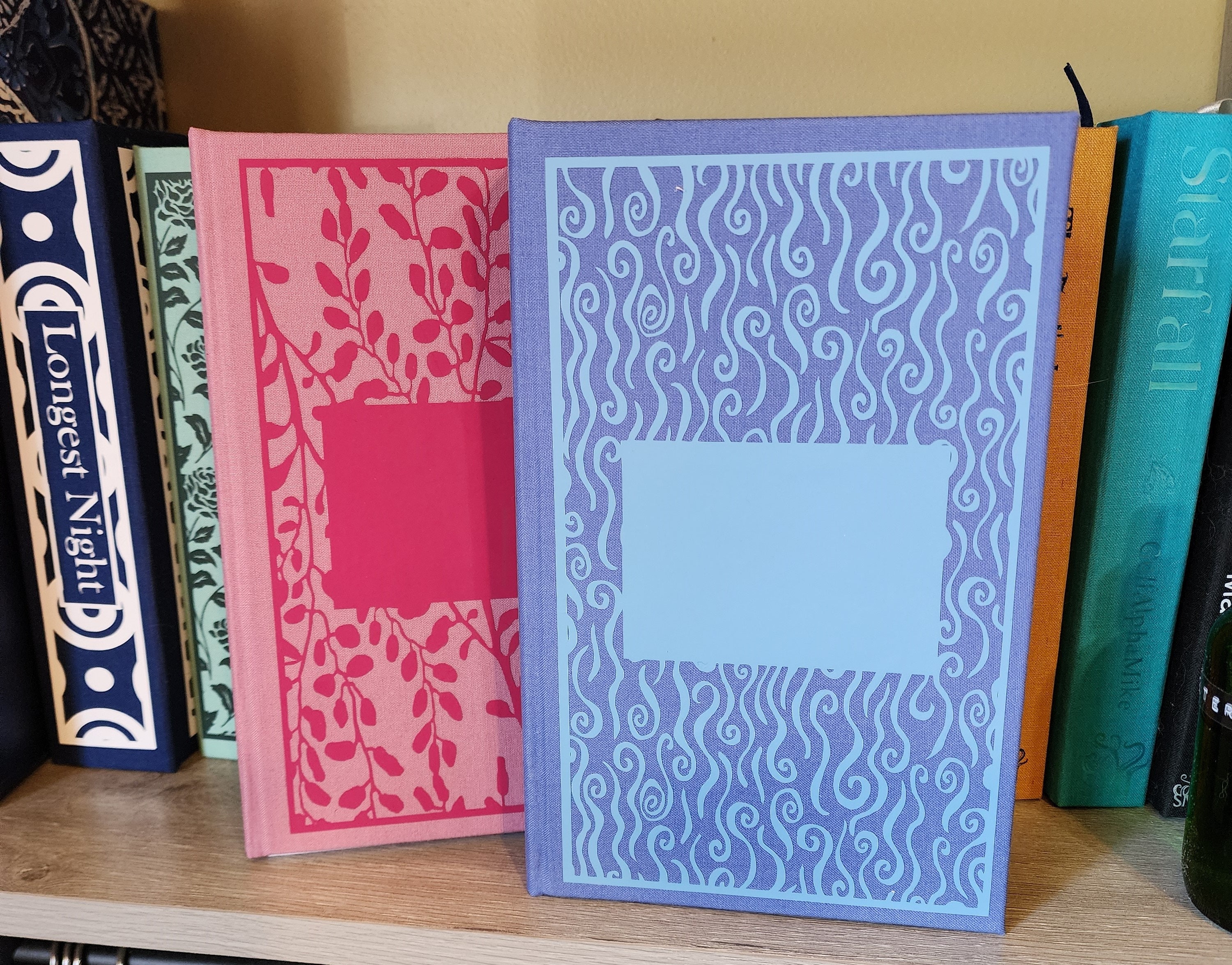 Customizable Book Cover Rose Design for Bookbinding, Vinyl Book Cover ...